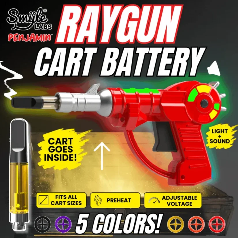«Smyle Labs Raygun Penjamin Battery com luzes e som»